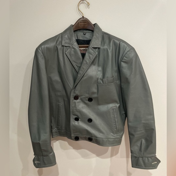 Jean Pierre | Jackets & Coats | Vintage Jean Pierre Gray Leather Jacket ...